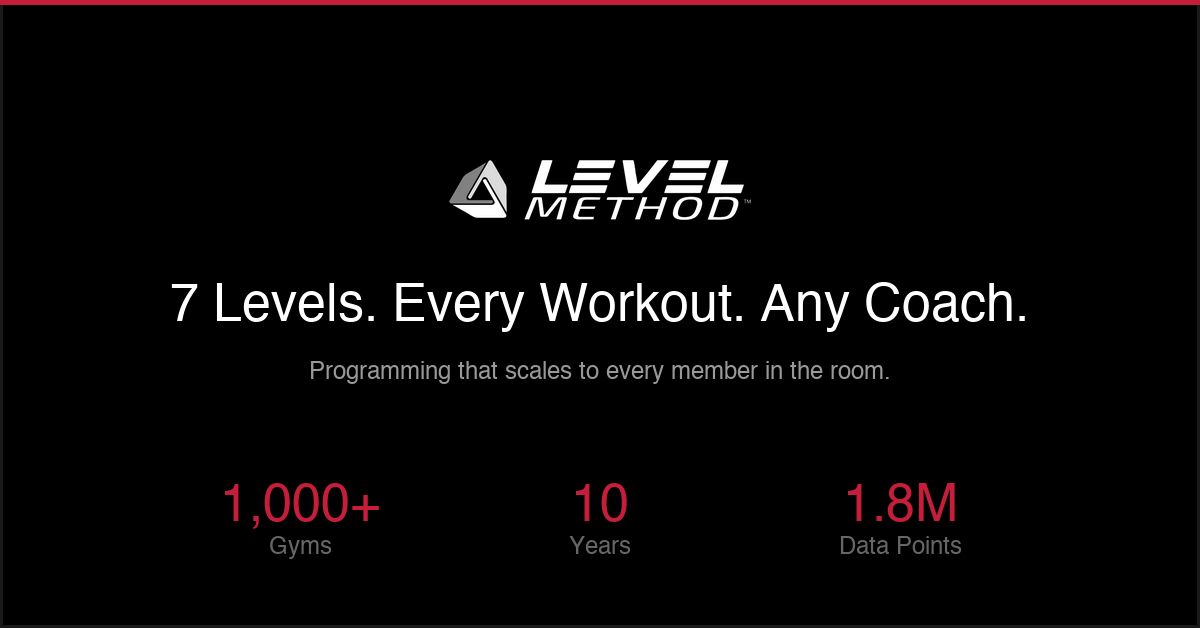 Level Method - Programming That Scales to Every Member